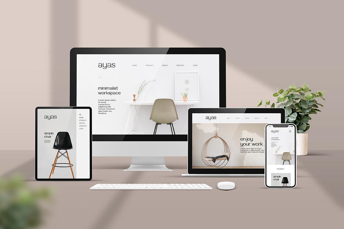 Responsive Screen Mockup 1 Premium Free PSD Mockup Store