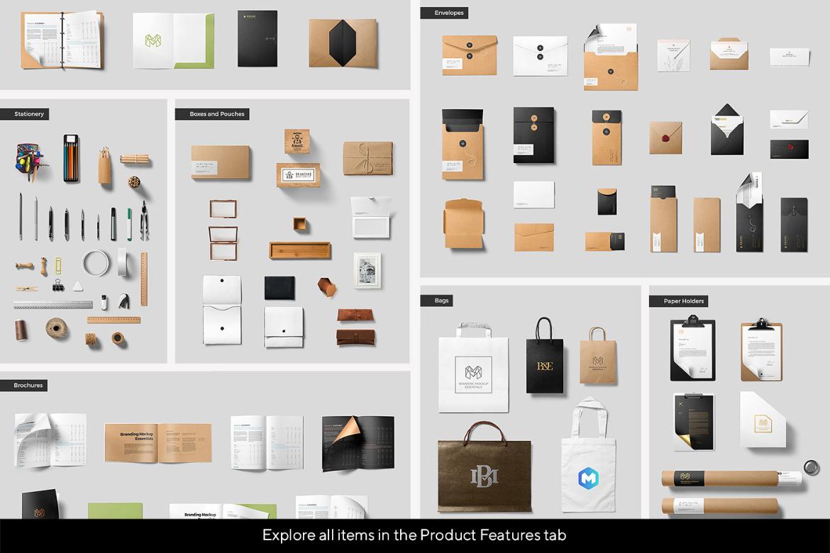 Branding Mockup Essentials | Premium & Free PSD Mockup Store