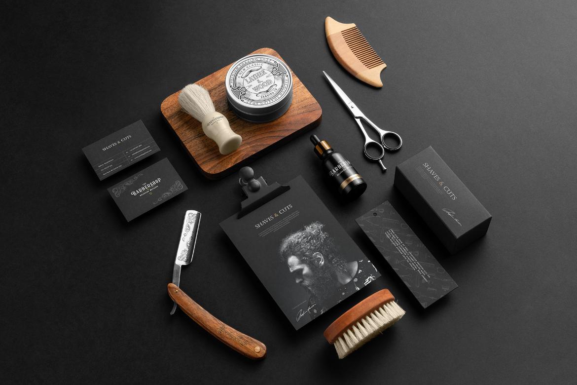 Barbershop Branding Mockups | Premium & Free PSD Mockup Store