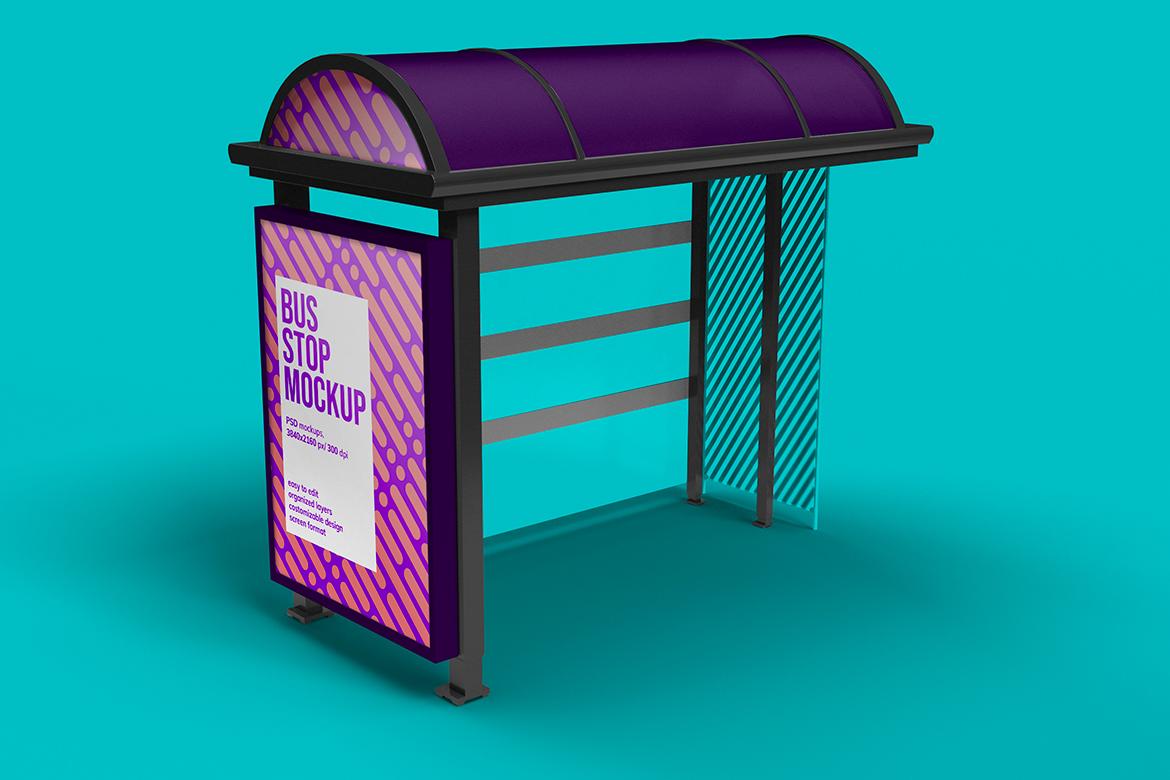 Bus Stop Mockup | Premium & Free PSD Mockup Store