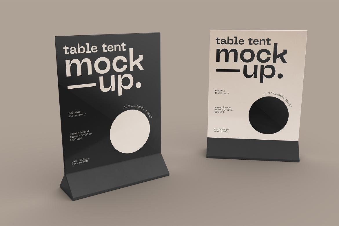 Table Tent Mockup Set | Premium & Free PSD Mockup Store