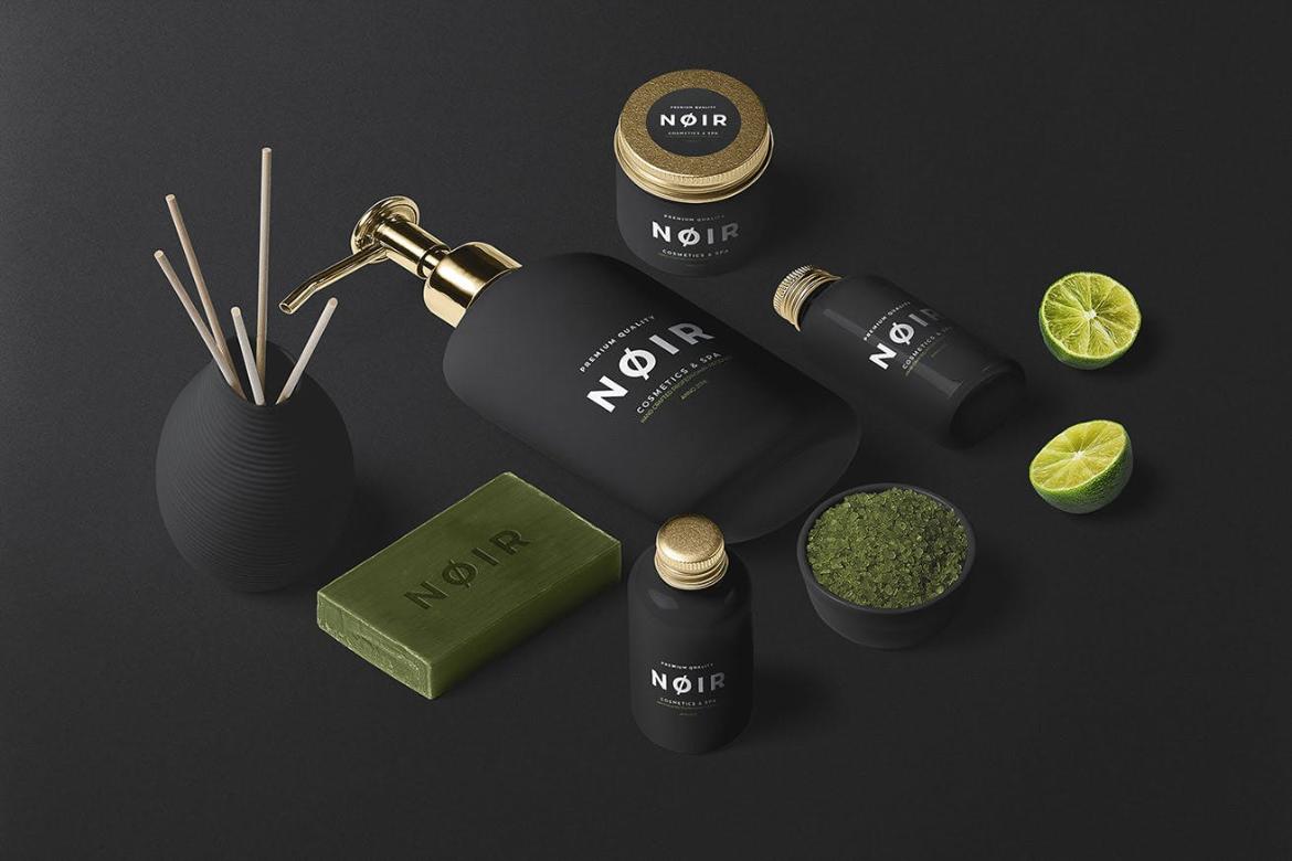 Cosmetics Mockup Scene Isometric 05 | Premium & Free PSD Mockup Store