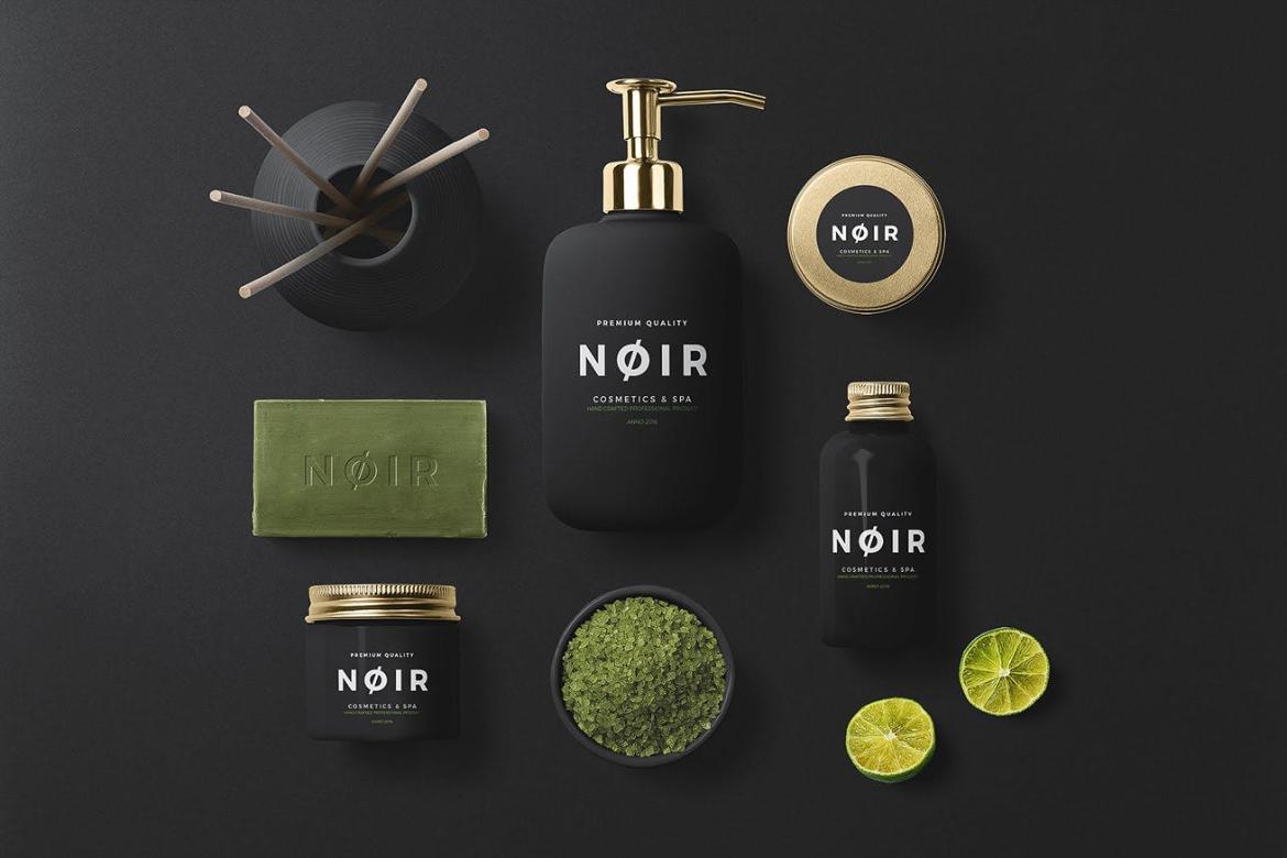 Cosmetics Mockup Scene Top View 05 | Premium & Free PSD Mockup Store