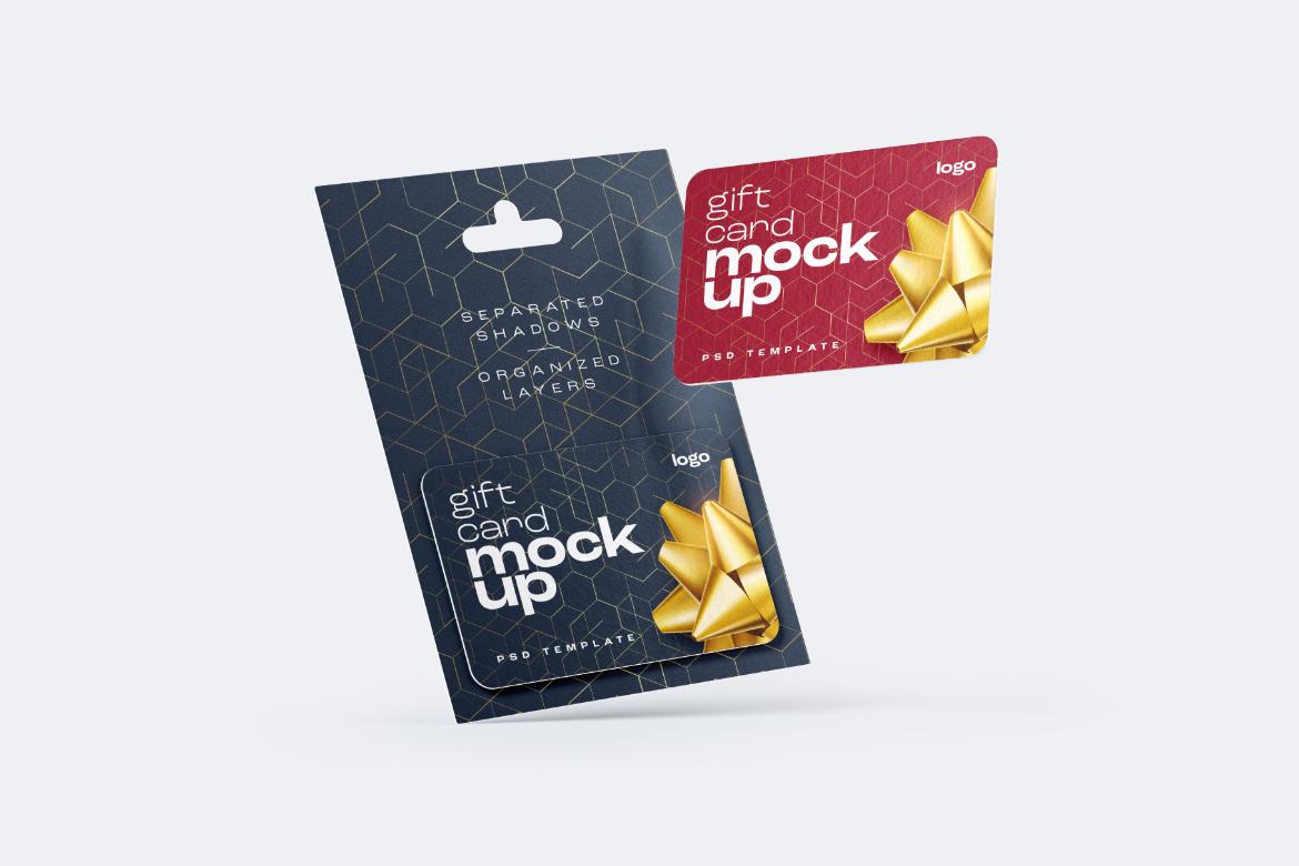 Gift Card Mockup Set | Premium & Free PSD Mockup Store