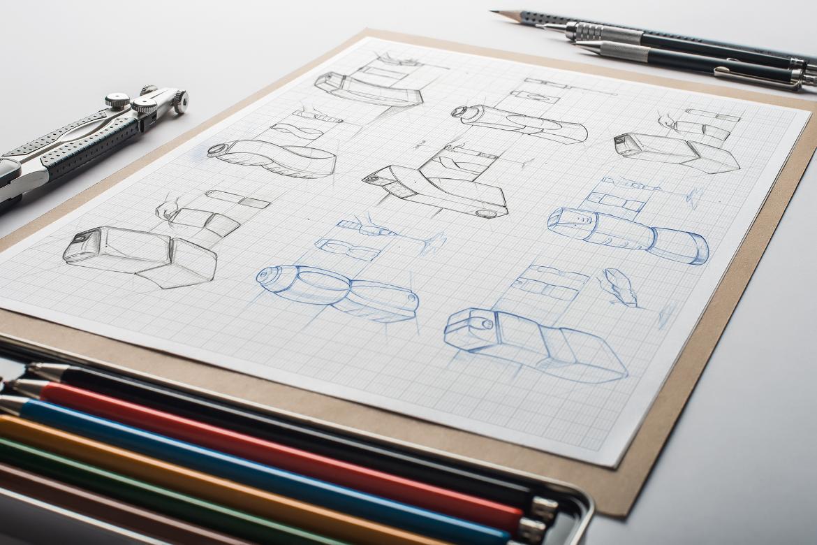 Sketch Artists Drawing Mockup Scene 11 | Premium & Free PSD Mockup Store