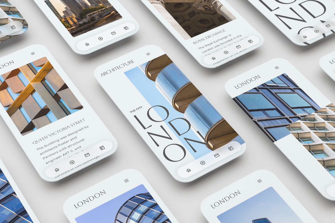 Mobile UI Minimal PSD Mockup | Premium & Free PSD Mockup Store