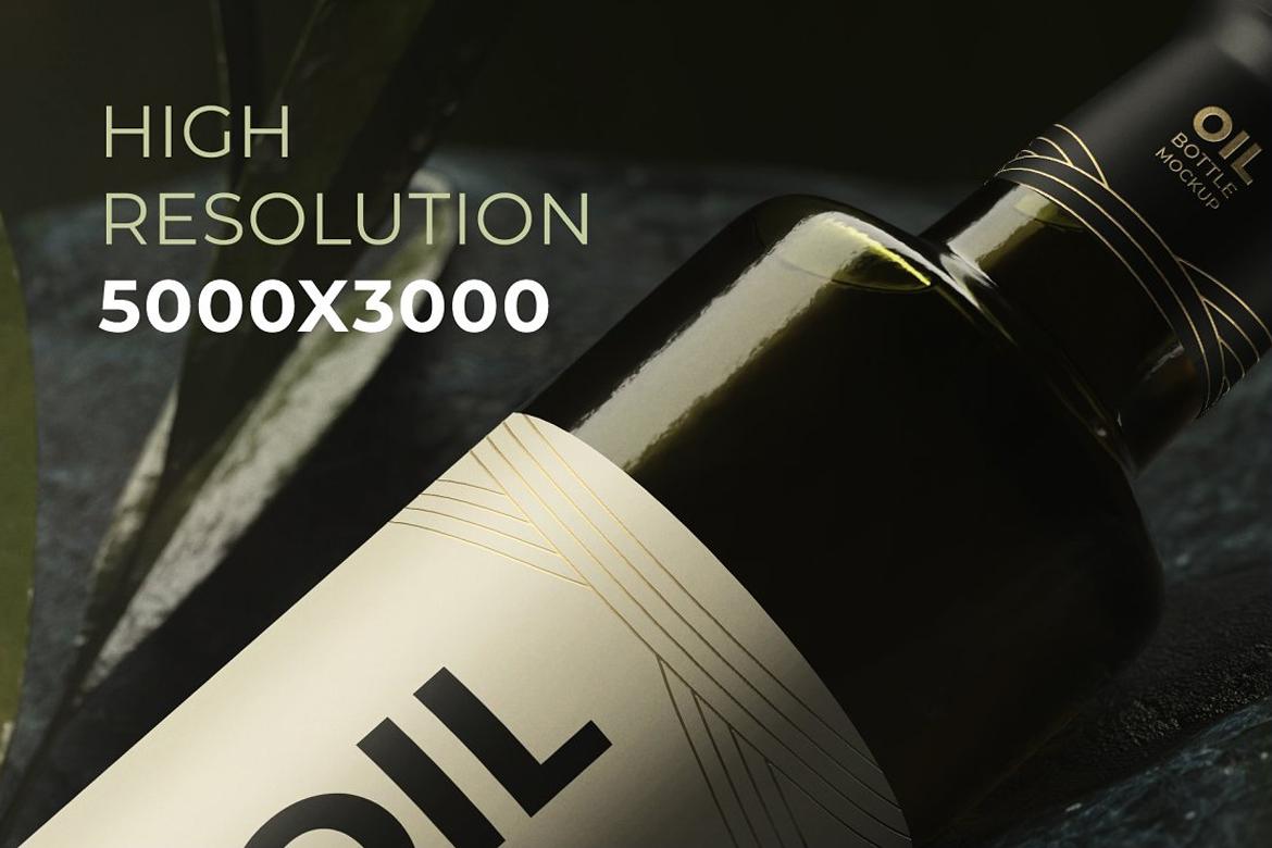 Olive Oil Bottle Mockup | Premium & Free PSD Mockup Store