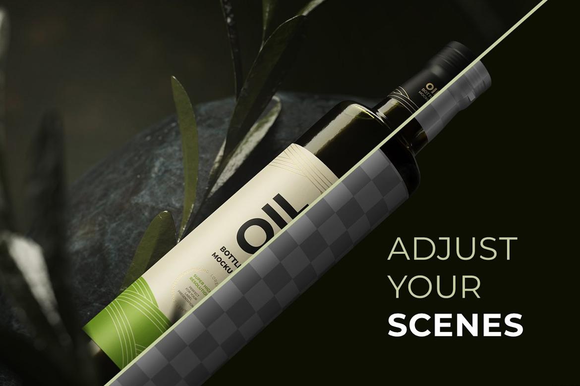 Olive Oil Bottle Mockup | Premium & Free PSD Mockup Store