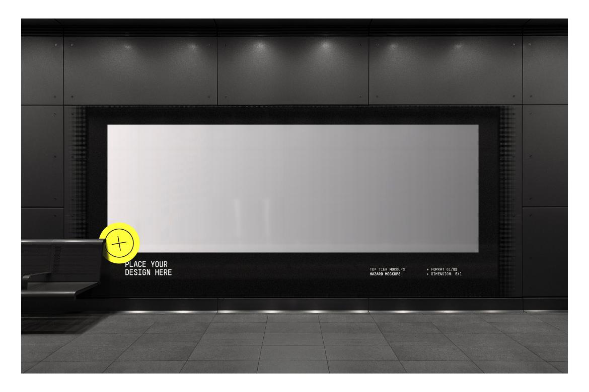 4x Display Poster Mockup Template | Premium & Free PSD Mockup Store
