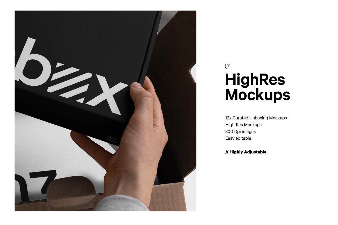 12x Unboxing Mockup Bundle | Premium & Free PSD Mockup Store