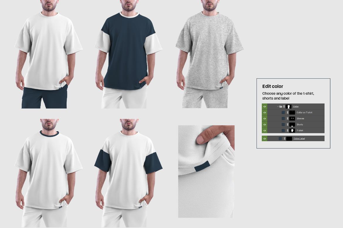 9 Mockups Oversize T-shirt | Premium & Free PSD Mockup Store