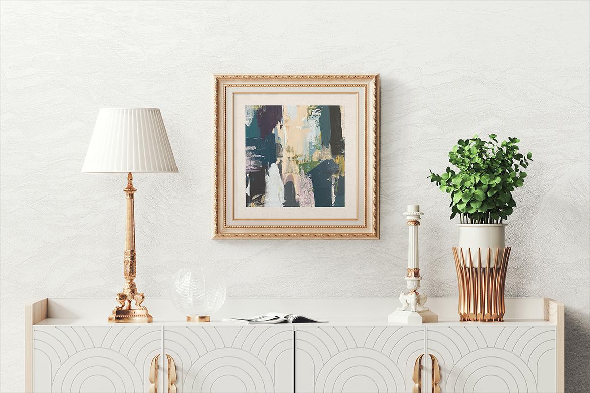 Antique Square Gold Picture Frame