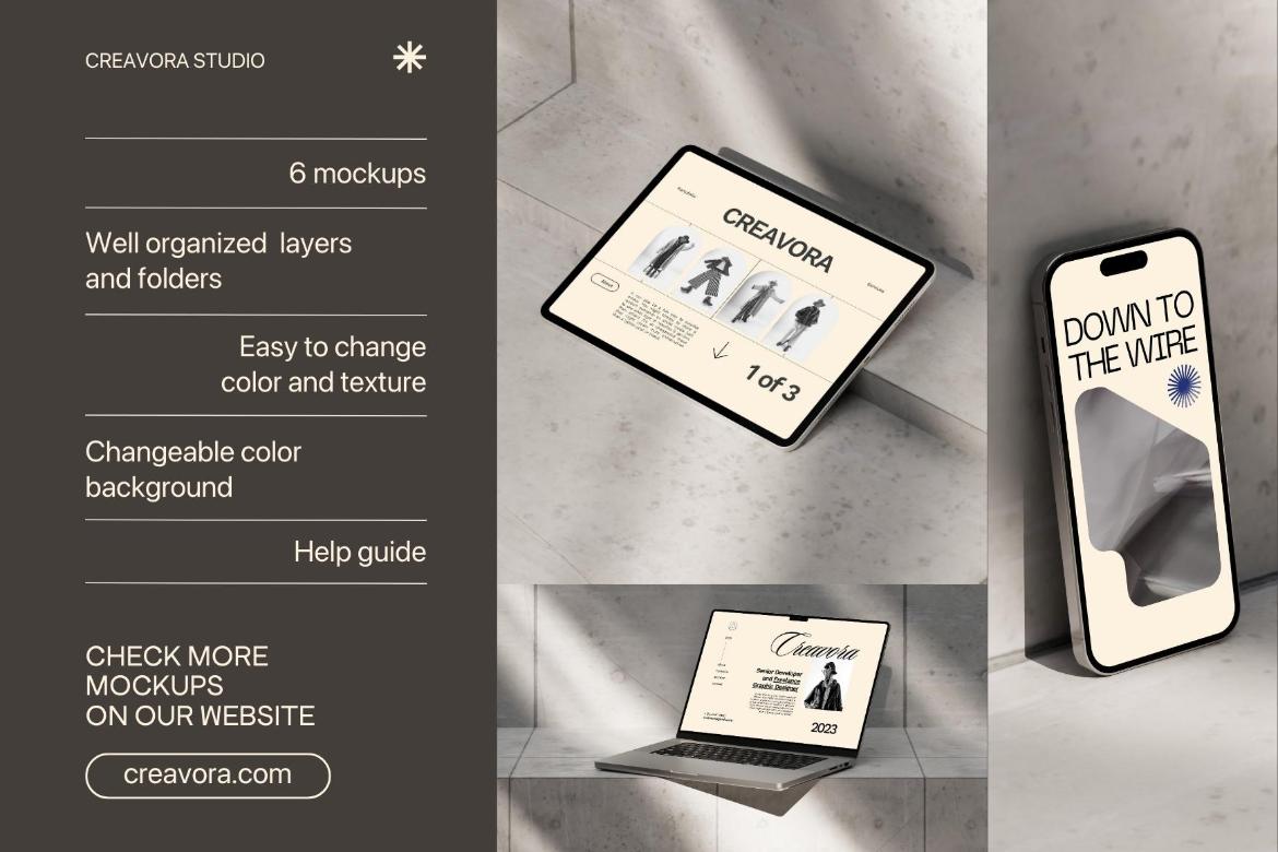 Concrete Free Mockup Bundle | Premium & Free PSD Mockup Store
