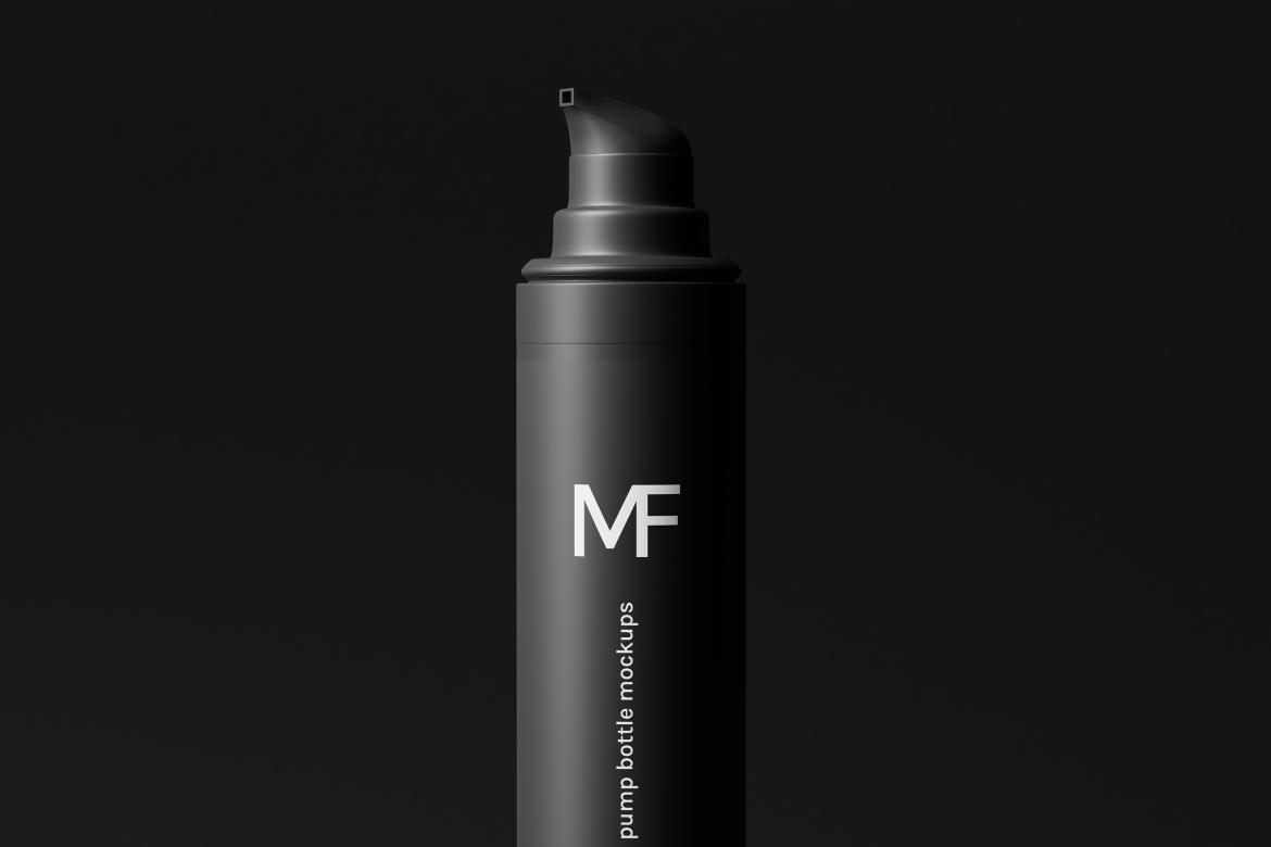 Tall Airless Pump Bottle Mockup | Premium & Free PSD Mockup Store