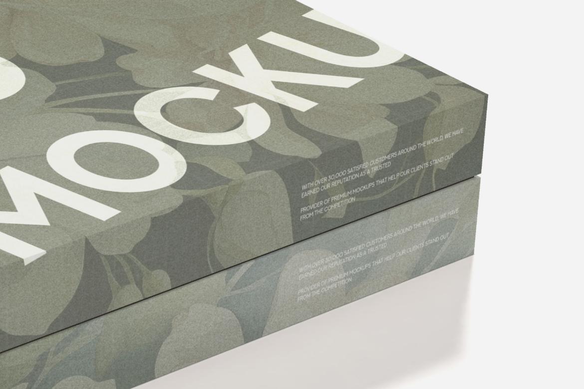 Box With Lid 30x40 Free 3D Mockup | Premium & Free PSD Mockup Store