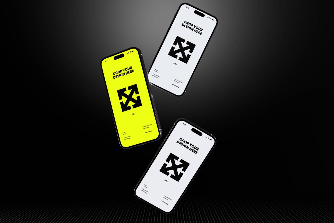 iPhone Floating Mockups | Premium & Free PSD Mockup Store