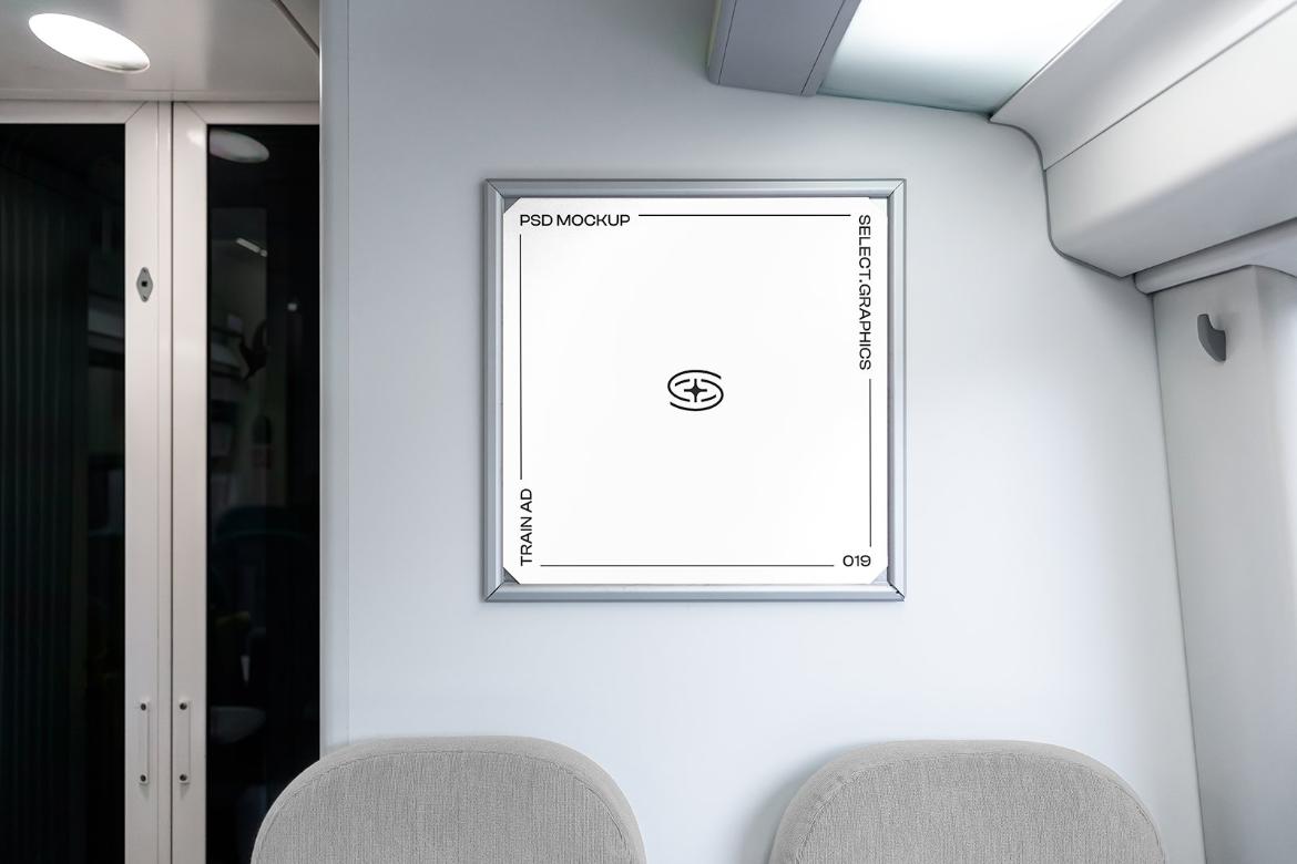 Train Ad Mockup 019 | Premium & Free PSD Mockup Store
