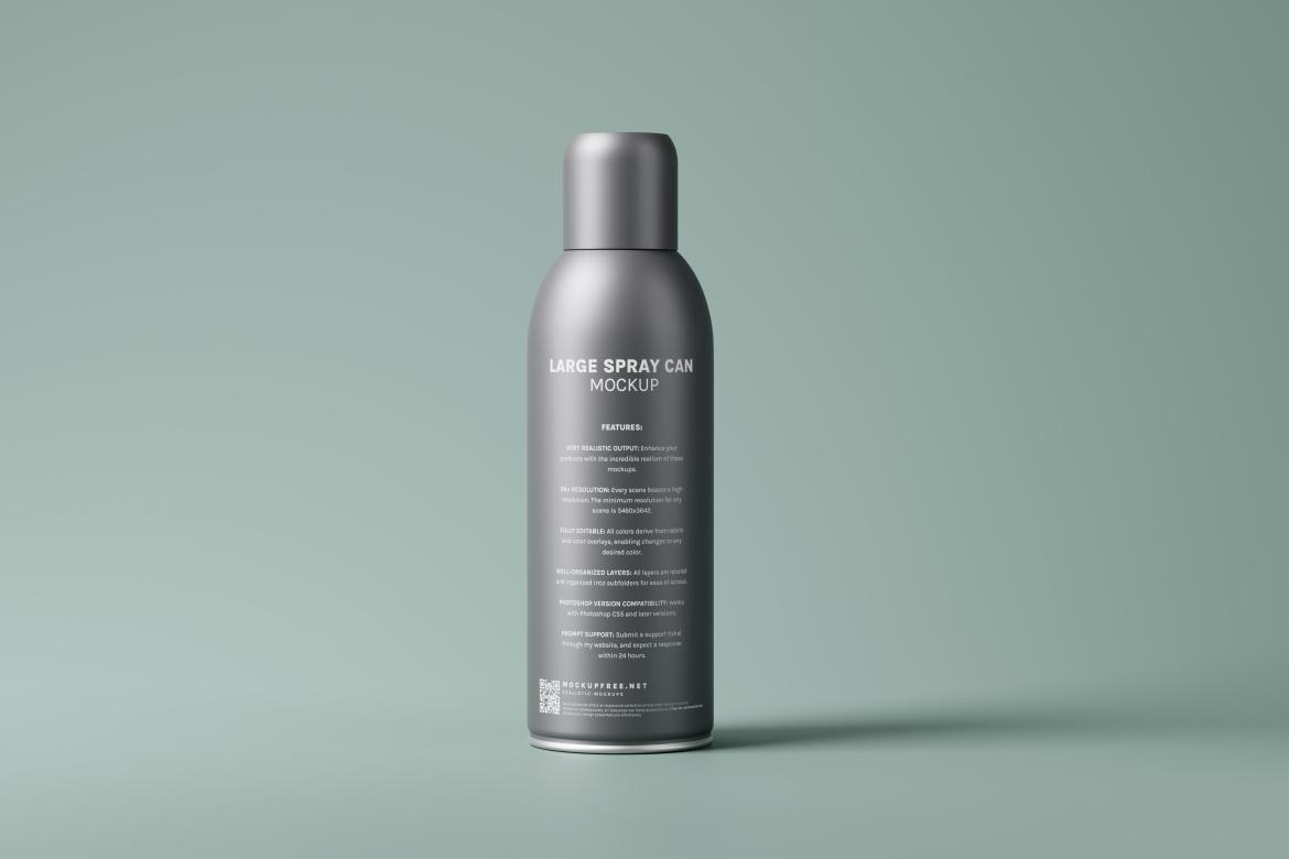 Large Cosmetic Spray Can Mockups | Premium & Free PSD Mockup Store