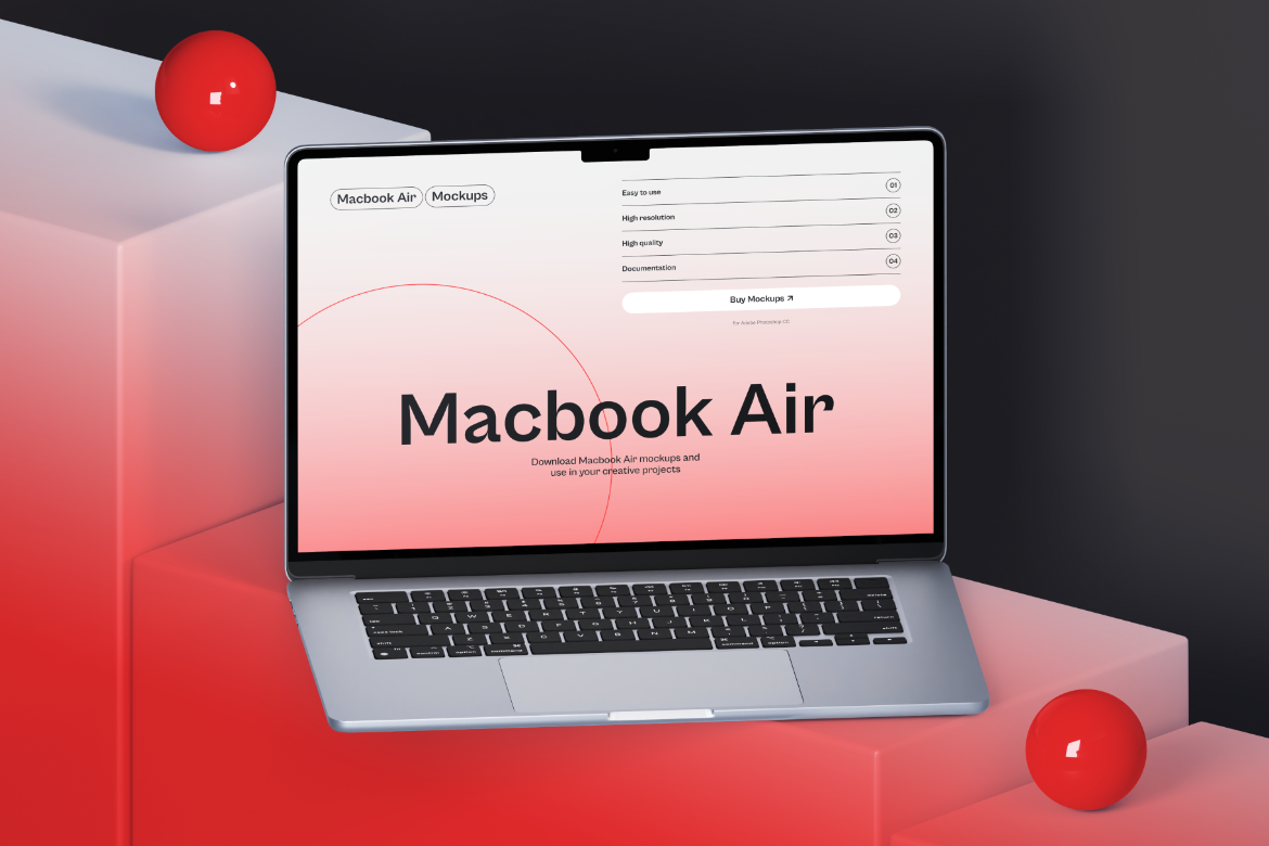 Notsy - Macbook Air Mockups Part.2 | Premium & Free PSD Mockup Store