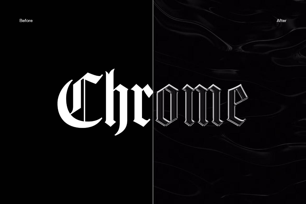 Chrome Effect | Premium & Free PSD Mockup Store