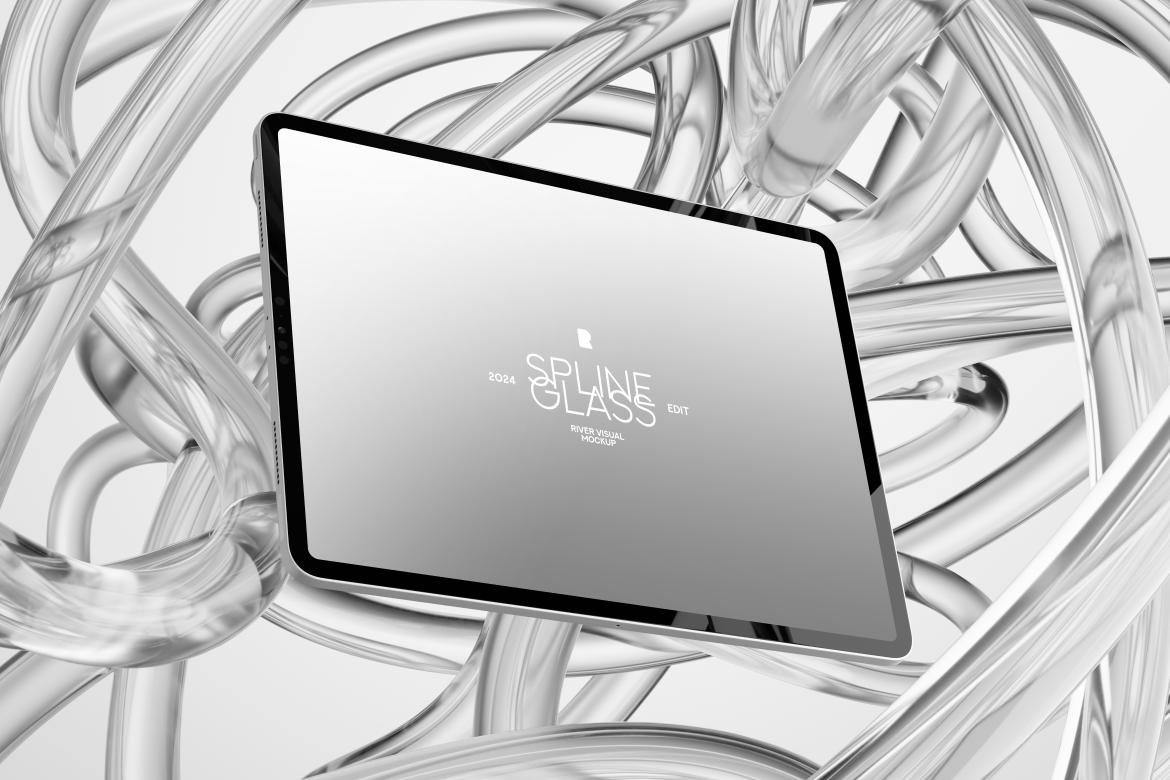Device Mockup - Spline Glass Series | Premium & Free PSD Mockup Store