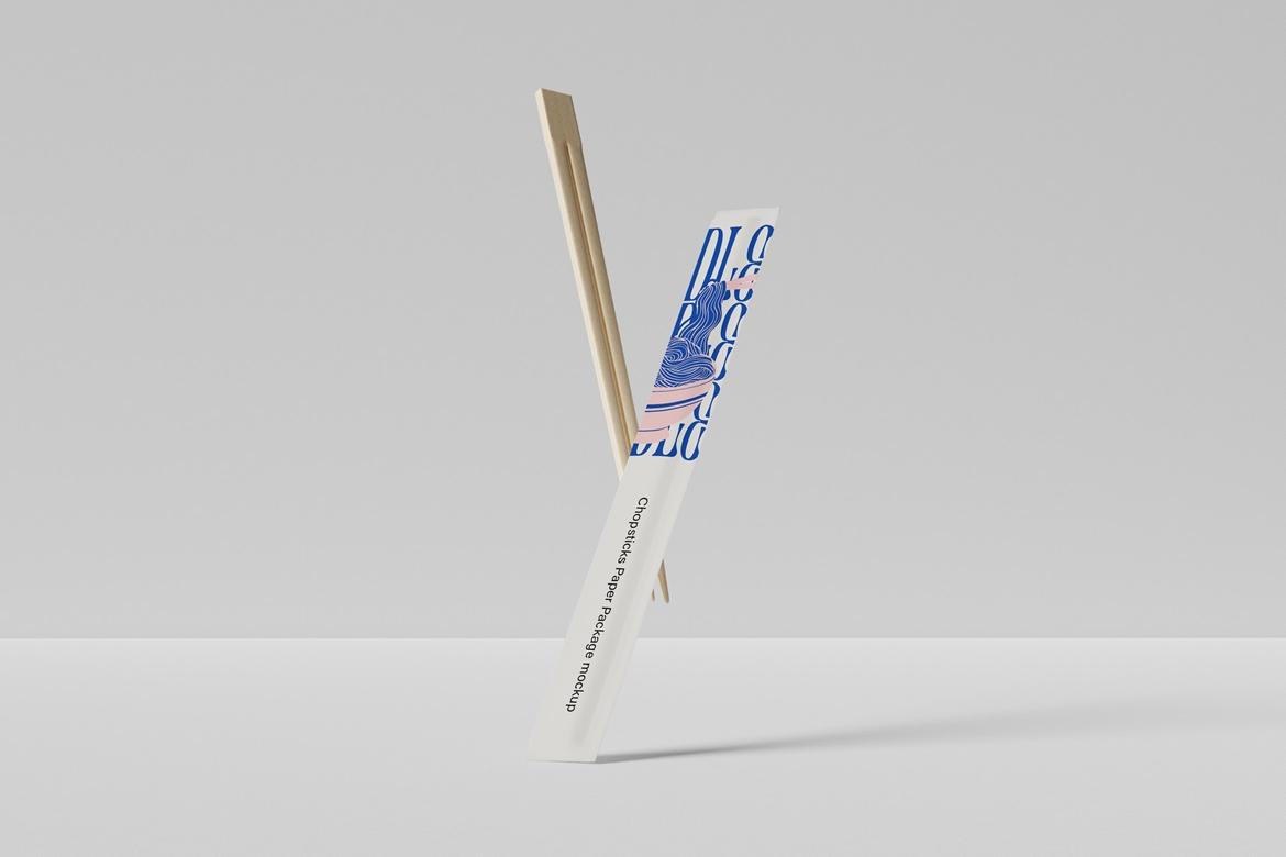 Chopsticks Paper Package Mockup | Premium & Free PSD Mockup Store