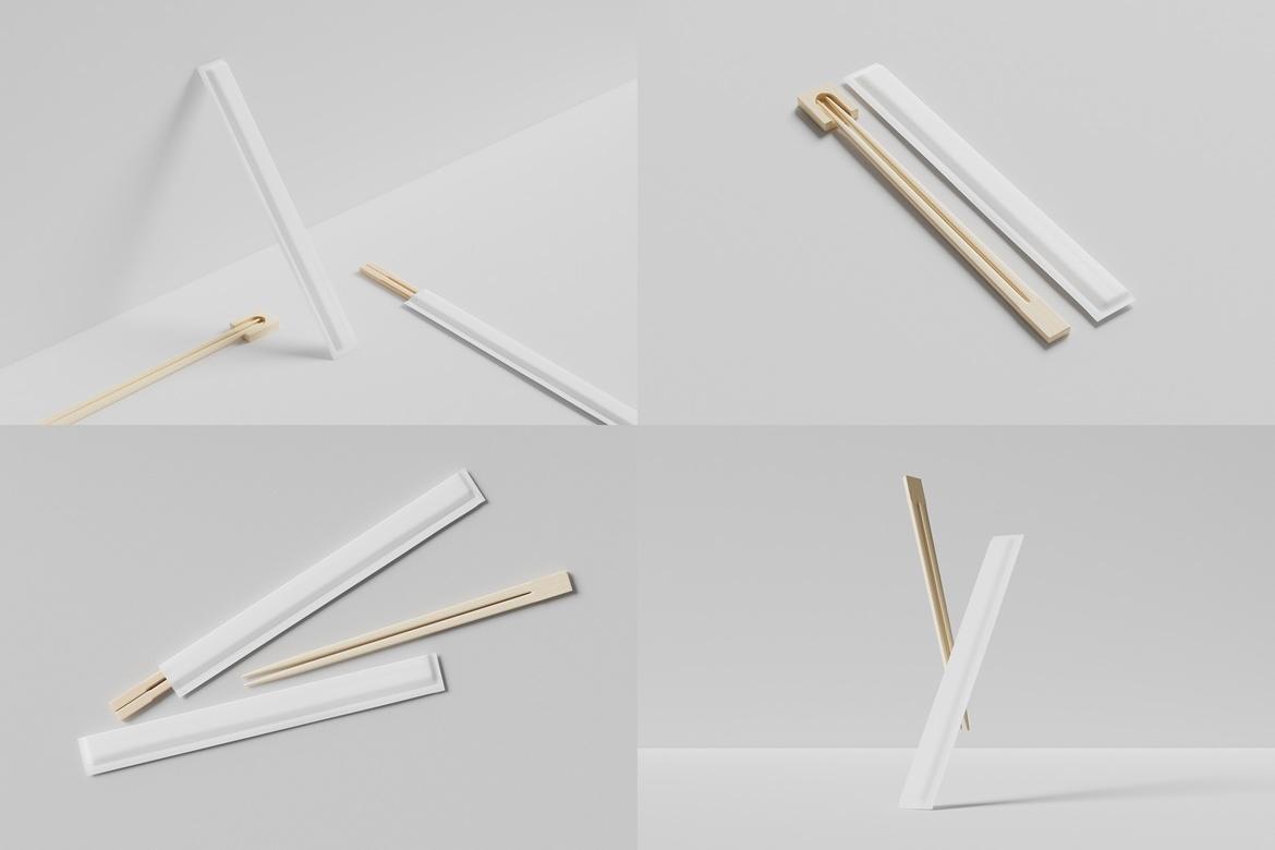 Chopsticks Paper Package Mockup | Premium & Free PSD Mockup Store