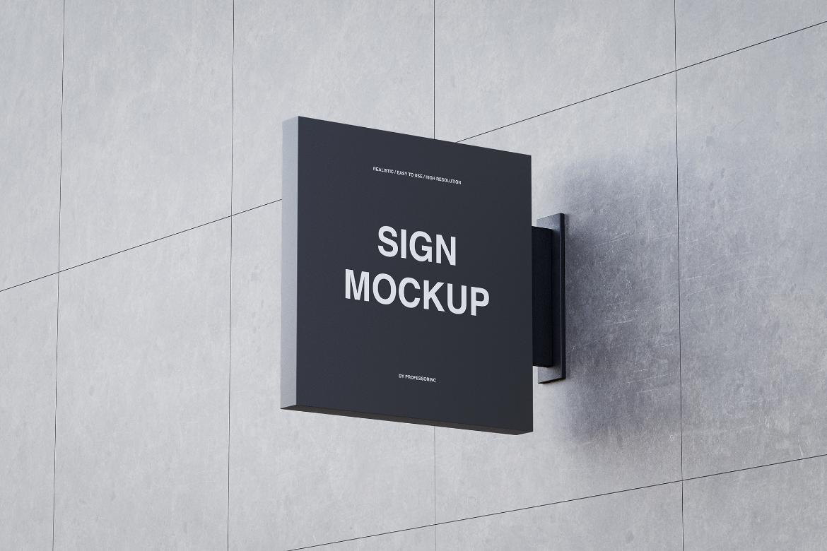 Shop Sign Mockup Set | Premium & Free PSD Mockup Store
