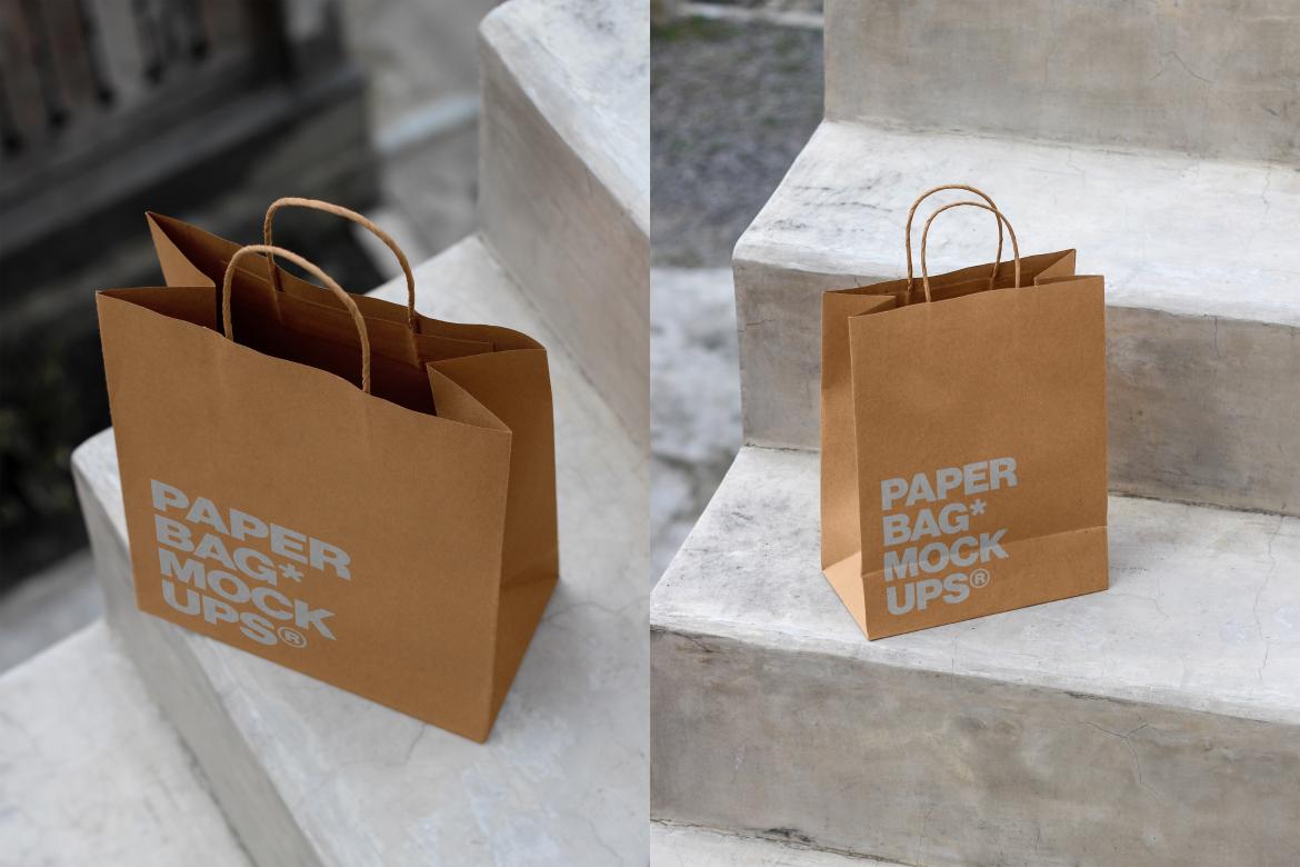 Outdoor Paper Bag Mockup Collection | Premium & Free PSD Mockup Store