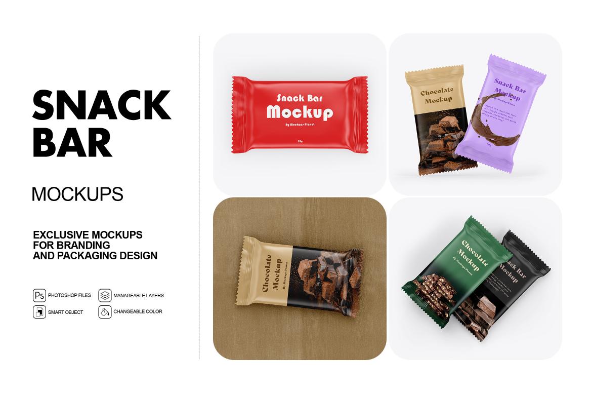 Snack Bar Mockups | Premium & Free PSD Mockup Store