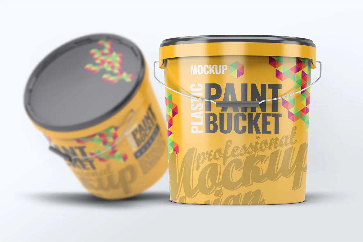 Paint Bucket Mock-Up | Premium & Free PSD Mockup Store