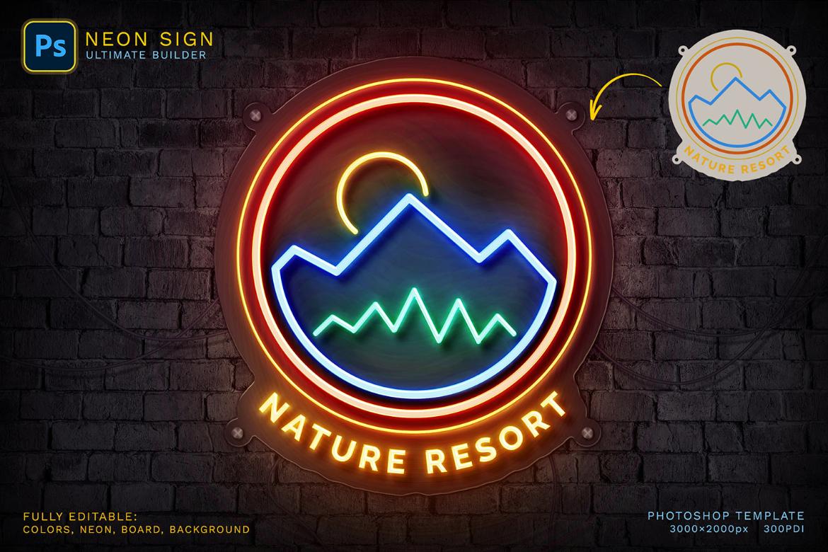 Neon Sign Ultimate Builder | Premium & Free PSD Mockup Store