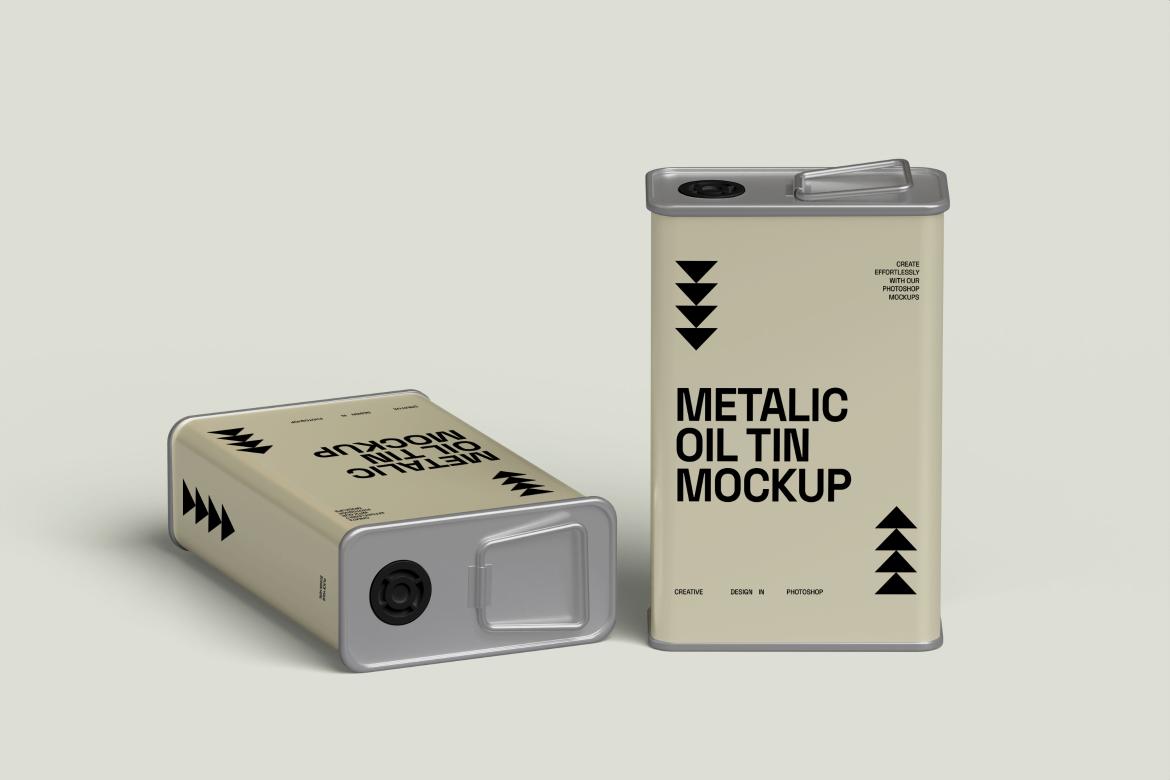 Oil Tin Mockup | Premium & Free PSD Mockup Store