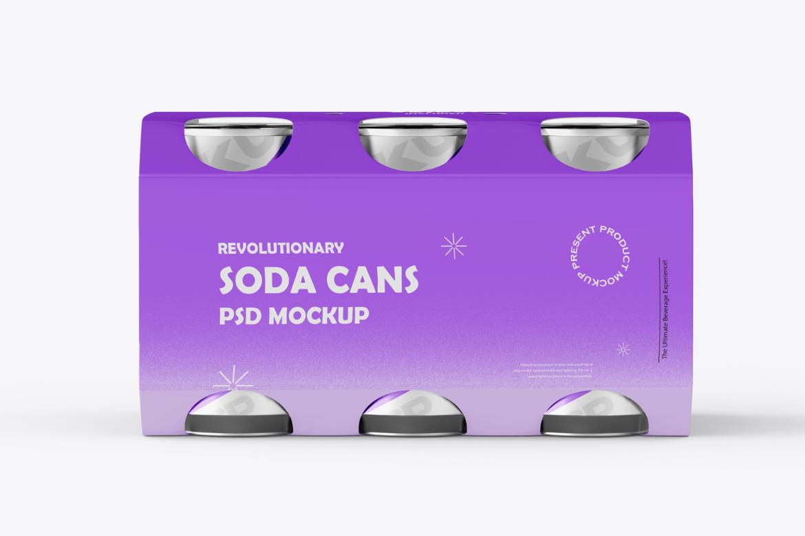 Soda Cans Six Pack Mockup | Premium & Free PSD Mockup Store