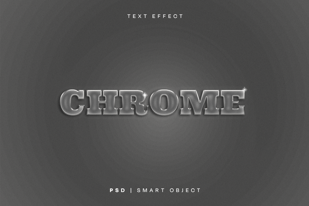 Chrome Text Effect Mockup | Premium & Free PSD Mockup Store